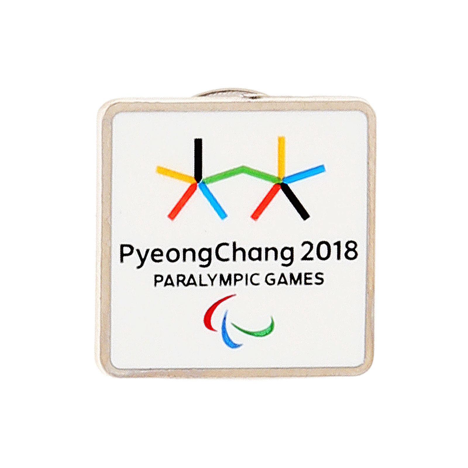 Pincollector: Paralympic Square white enamel with logo