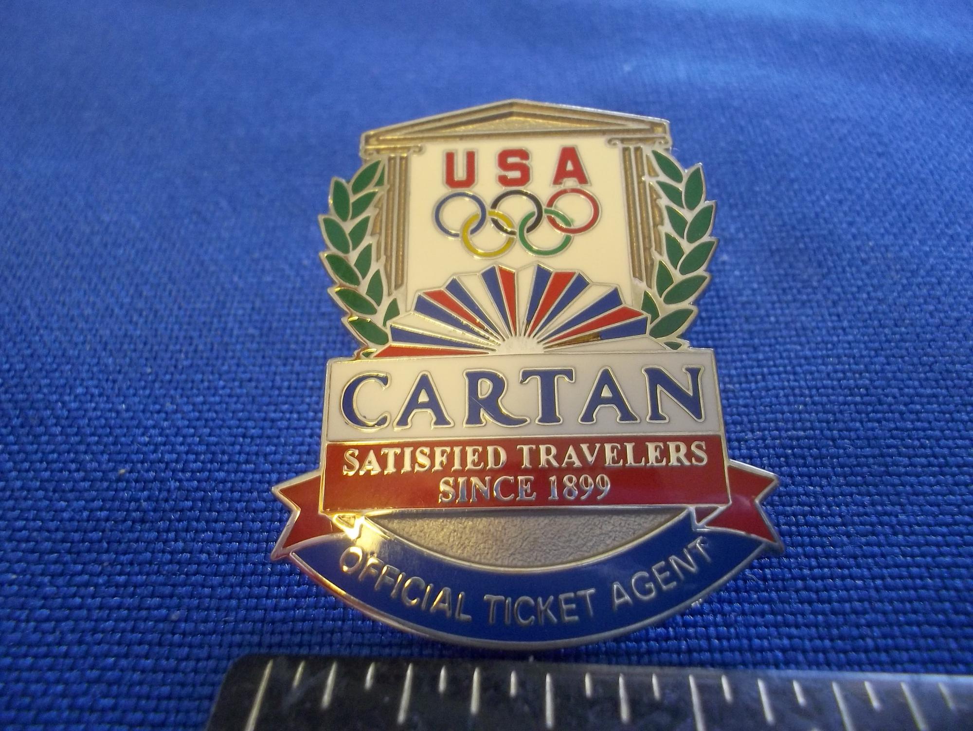 Pincollector: USA Cartan Satisfied Travelers Since 1899 Off...