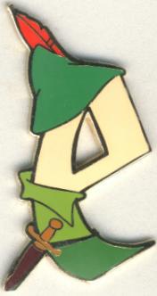 Pincollector: Peter Pan Letter E