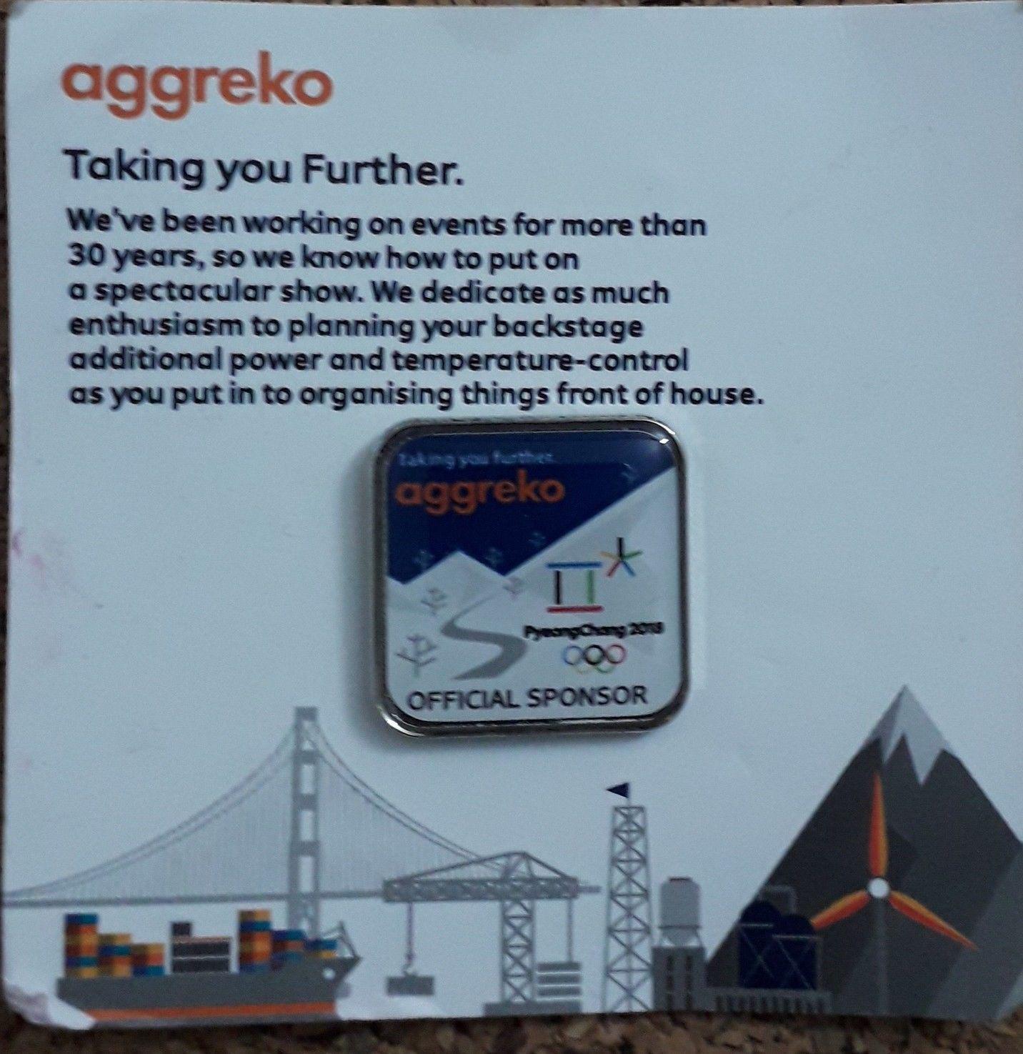 Pincollector: Aggreko Official Sponsor 2018 PyeongChang