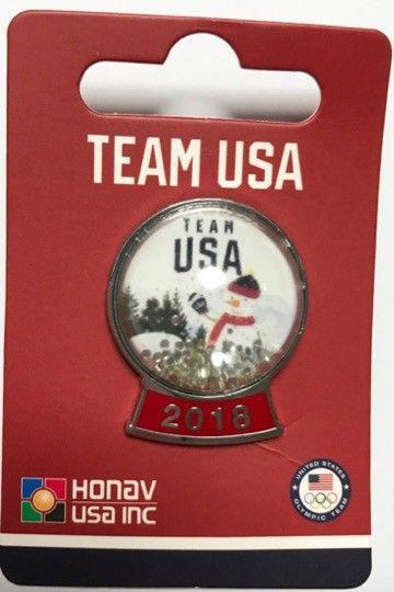 Pincollector: Team USA Snowman Snow Globe Pin 2018 PyeongChang