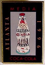 Pincollector: Atlanta 1996 Coca-Cola Folk Art Coke Art Bott...