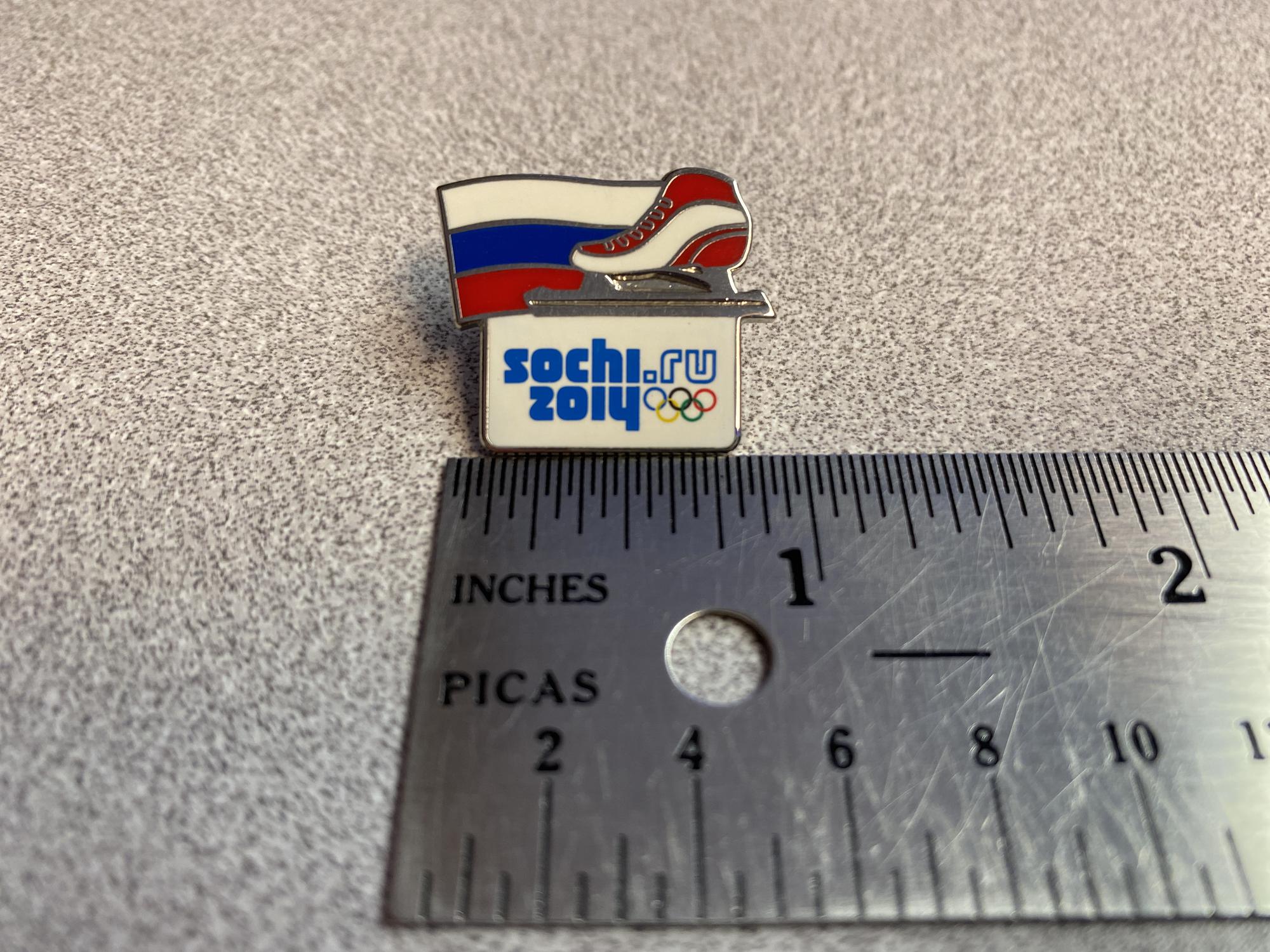 Pincollector: Sochi,ru 2014 Russian Flag with Skate