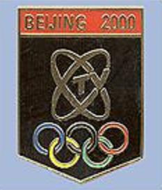 Pincollector: Beijing 2000 With CTV Media Logo Black Pin Ca...