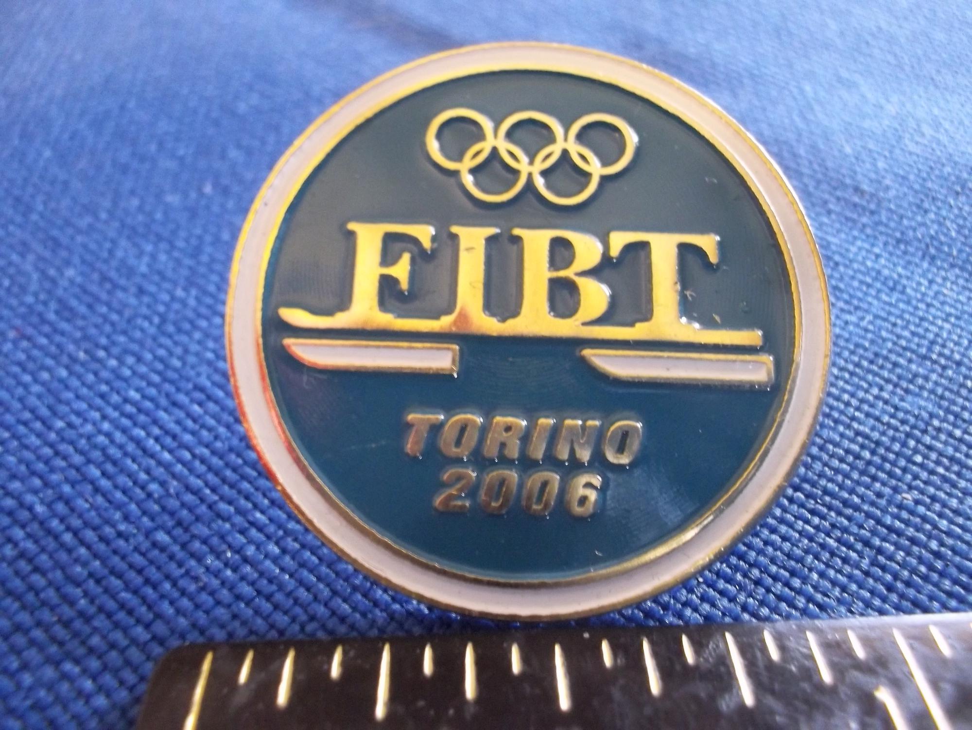 Pincollector: Blue FBGT Gold Olympic Rings Turin/Torino 2006